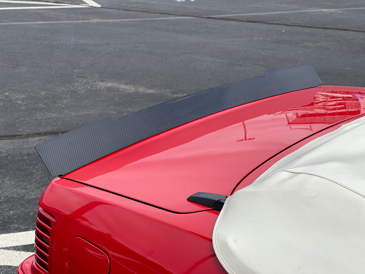79-93 Mustang Coupe/Convertible Ducktail Spoiler (Carbon Fiber ...